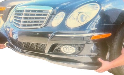 Mercedes 200-09 w211 E class NON AMG Front Lower Lip Spoiler Carbon ...