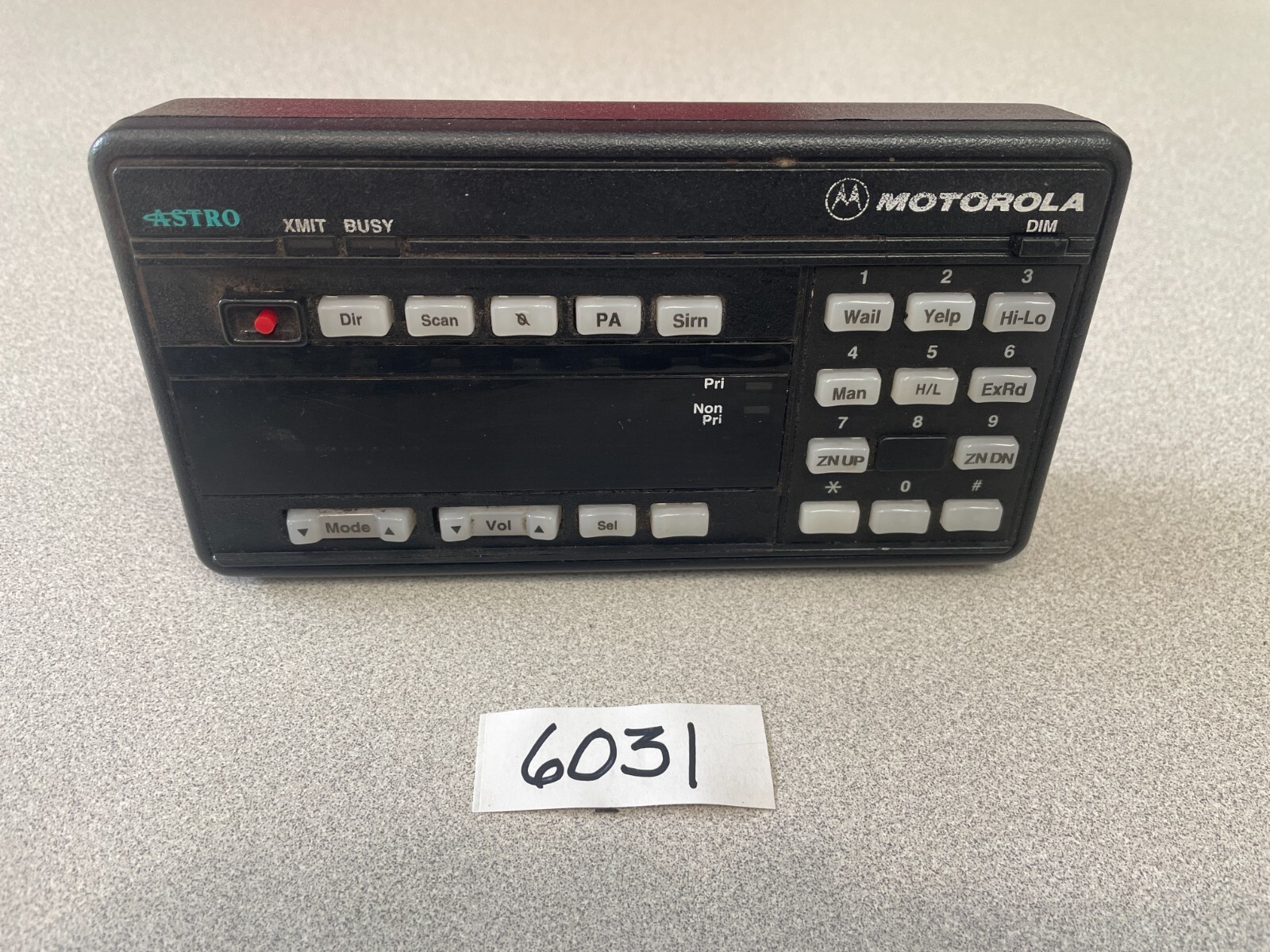 Motorola Astro Spectra Control Head - Systems 9000 - HCN1078J | eBay