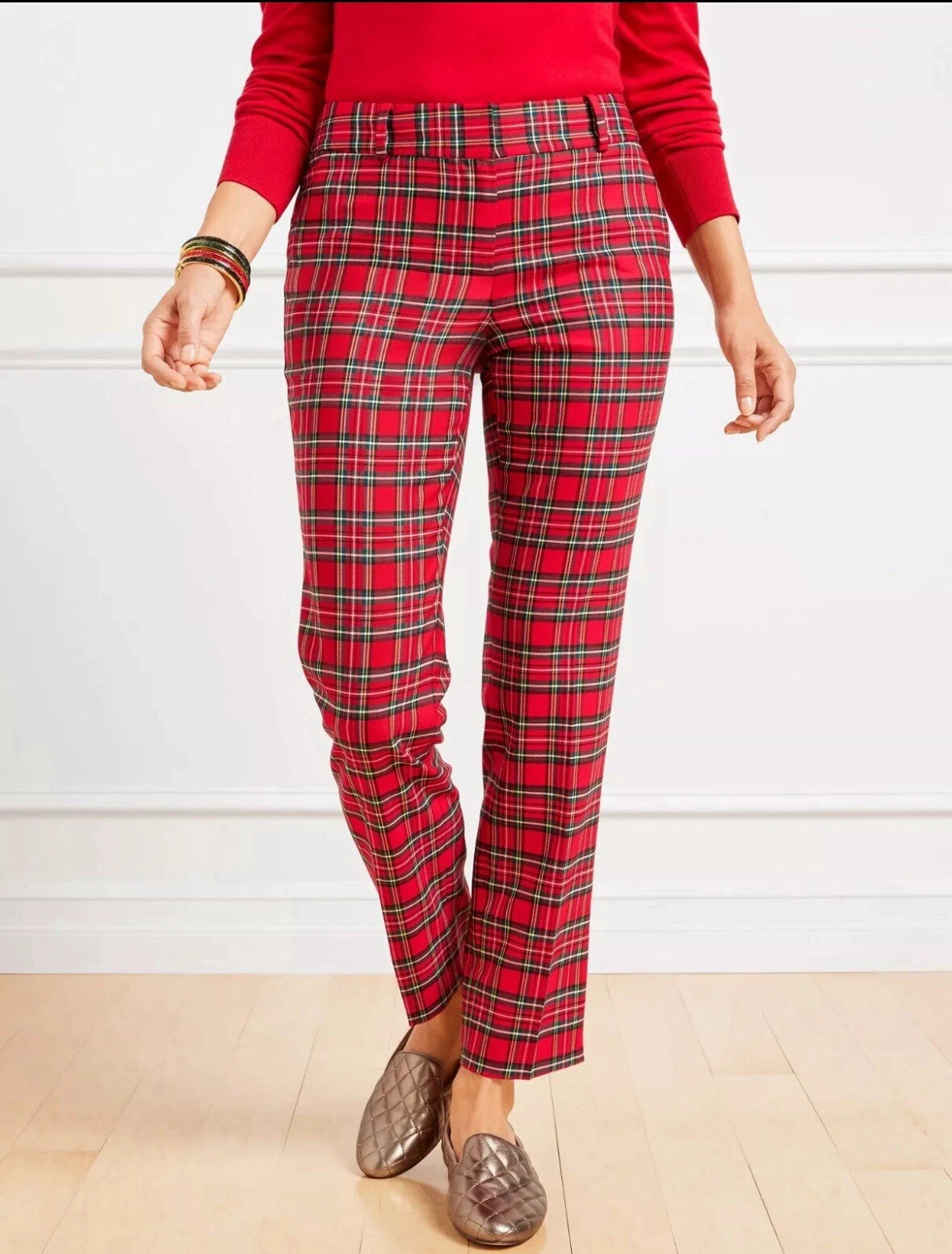 Talbots NWT woman's Size 16P Festive Holiday Tartan Plaid Hampshire ...