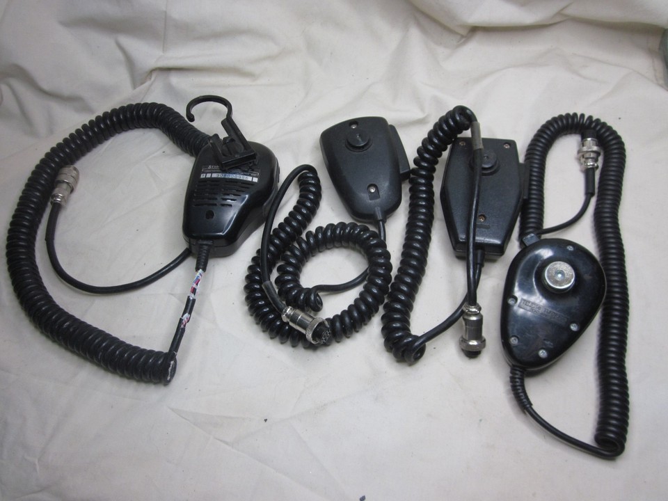 untested CB microphone mic lot TELEX TURNER Bearcat Uniden Cobra Sound ...