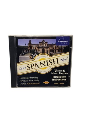 Learn Spanish Now! Language Learning Software PC CD ROM Version 8.0 ...