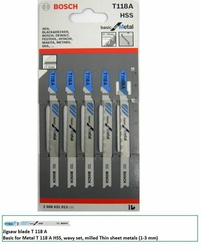 Bosch Jigsaw Blades T144D, T118B, T118A,T101B,T101D,,T101BR T101AO ...