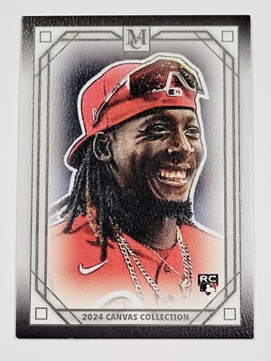 2024 Topps Museum Canvas Collection Elly De La Cruz RC Reds Rookie Card ...