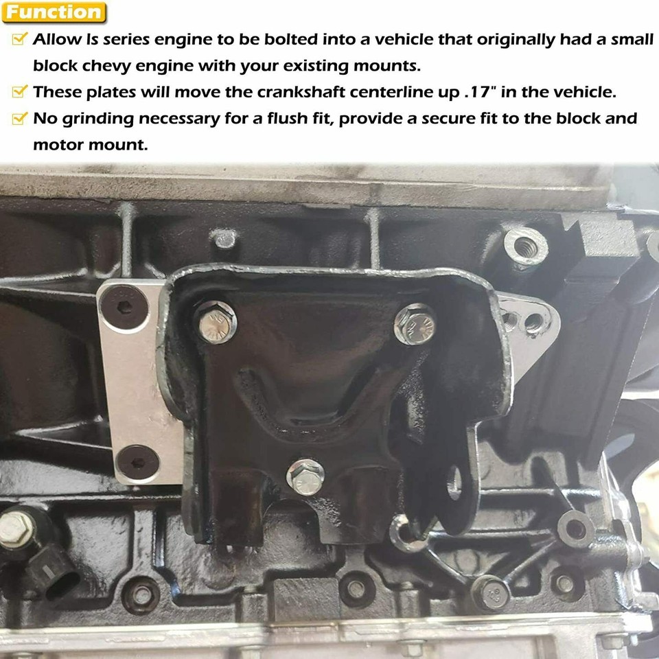 GM LS Engine Conversion Swap Bracket Motor Mount Adapter Plates For ...