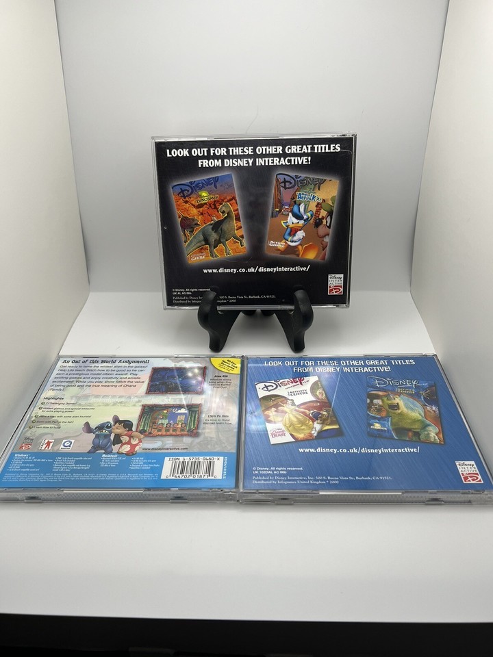 Lot Of 3 Childrens CD-Rom Games CIB Disney’s Lilo&Stitch/102 Dalmatians ...