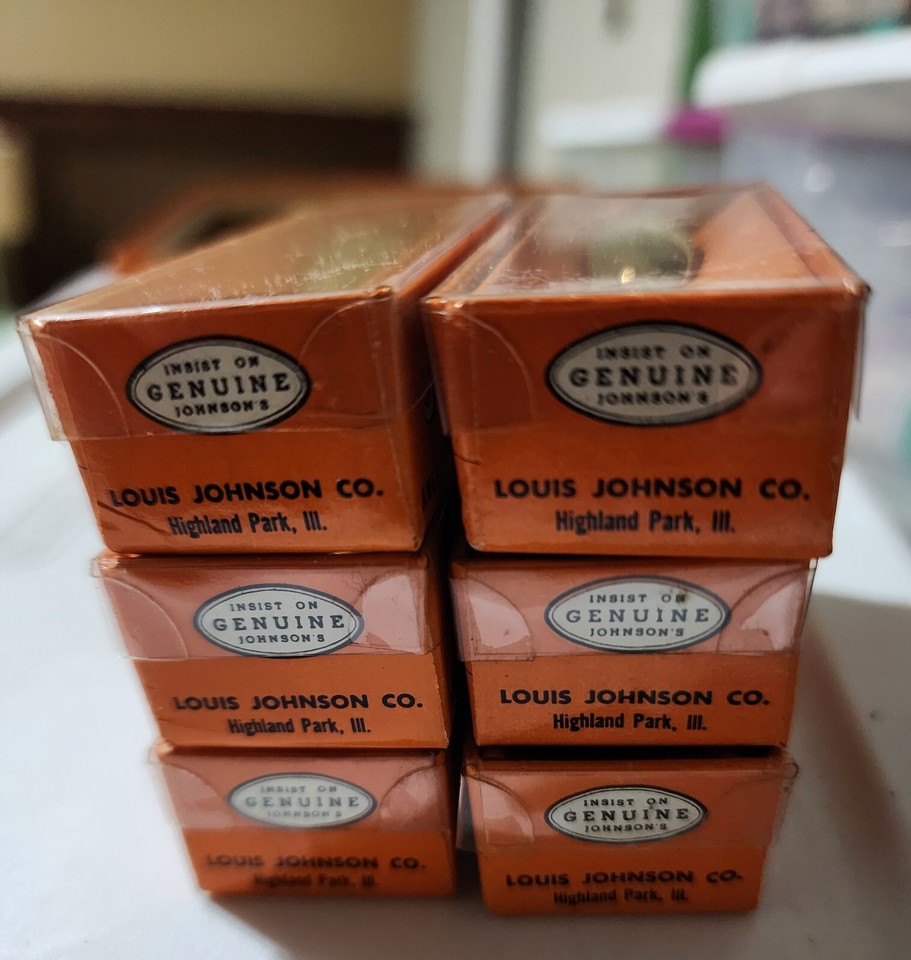Johnson's Gold Fishing Lure Spoons New In Boxes Silver Minnows Rare ...
