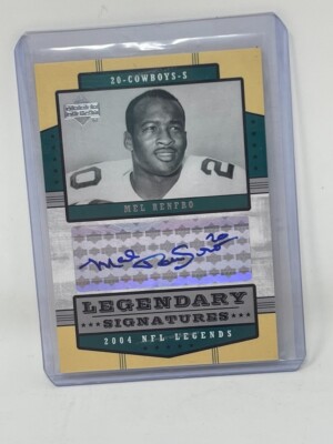2004 UPPER DECK MEL RENFRO NFL LEGENDS LEGENDEARY SIGNATURES AUTO | eBay