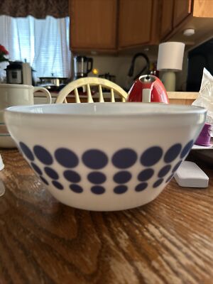 Vintage Charm by Pyrex Blue Dots | eBay