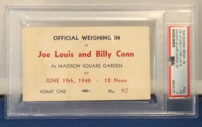 1946 Boxing - Joe Louis vs. Billy Conn II Official Weighing In Pass 3 ...