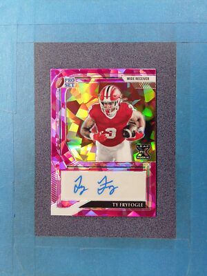 2022 Leaf Pro Set TY FRYFOGLE AUTO 13/15 Pink Ice Rookie #PA-TF2 Chiefs ...