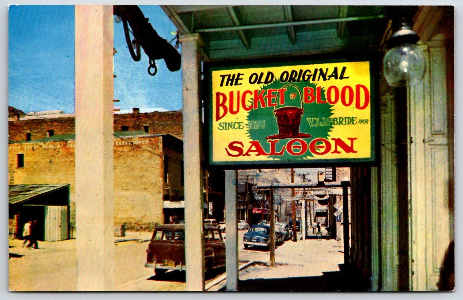 Vintage Postcard - Bucket of Blood Saloon - Bar - Virginia City Nevada ...