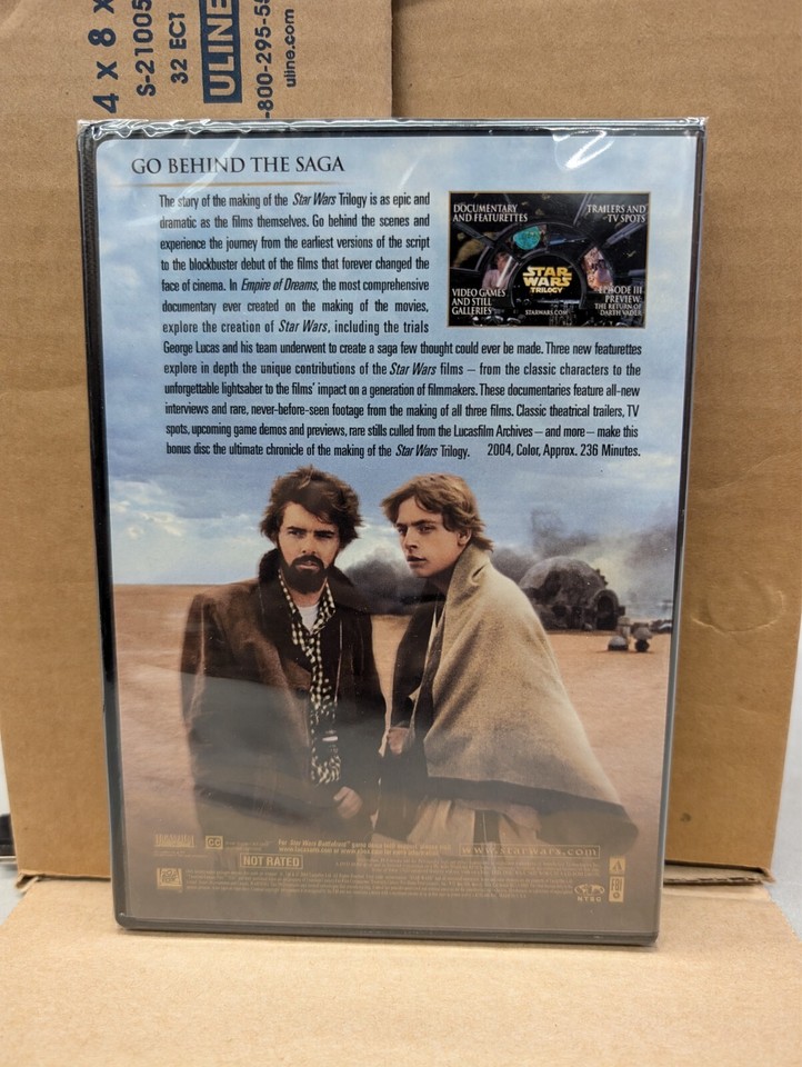 Star Wars Trilogy Bonus Material (DVD, 2004) New -SEALED | eBay