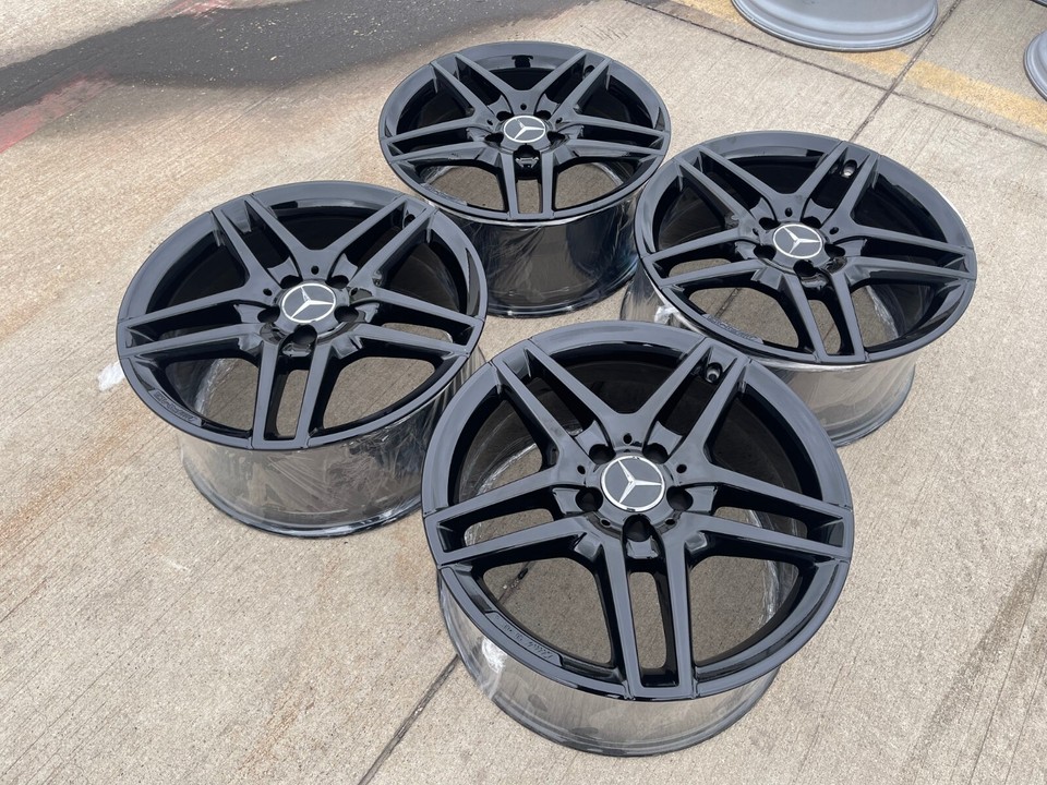 18" Mercedes E350 C300 AMG OEM wheels rims 85458 85398 2014 2015 2016 ...