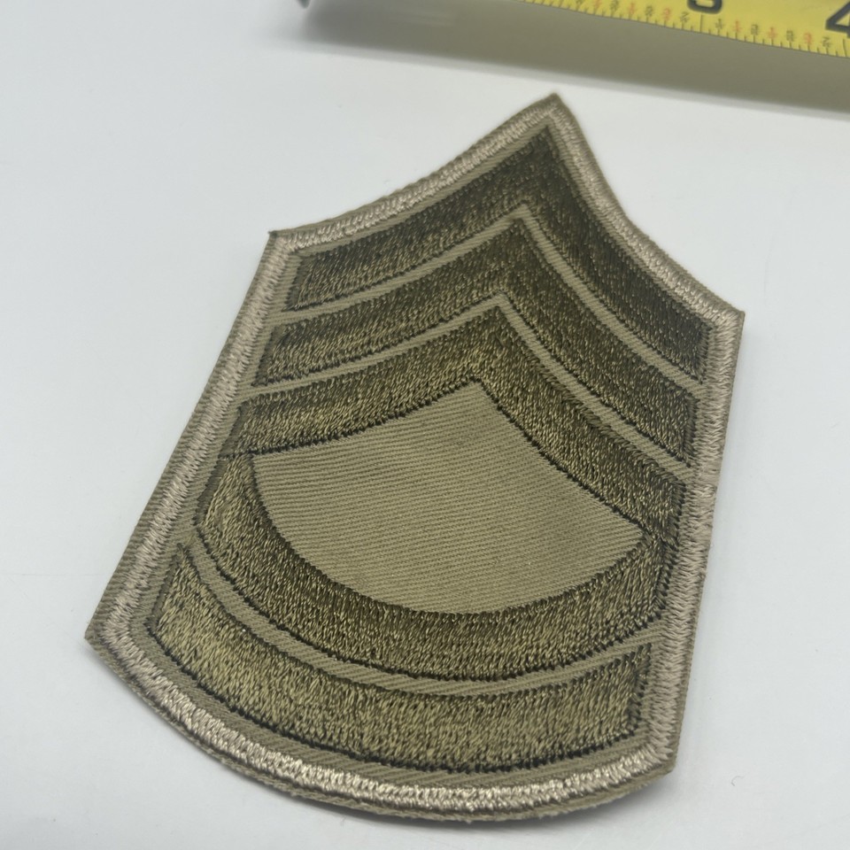 U.S. Military Army Sergeant 1st Class Rank Patch Insignia Chevron Cut ...