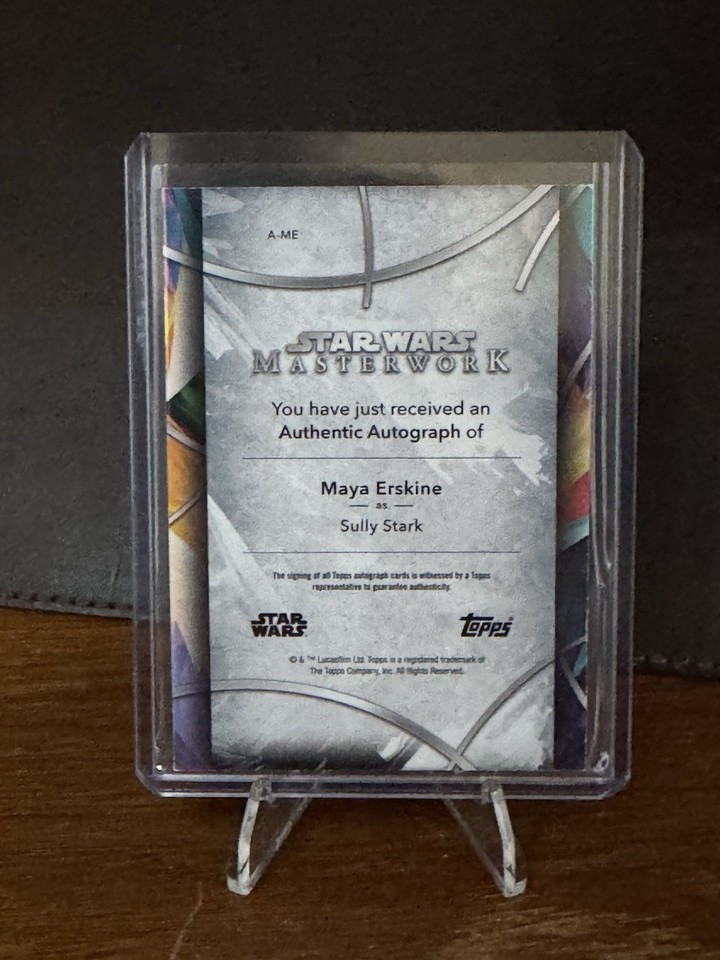 Star Wars 24 Masterwork Sully Stark Maya Erskine Auto A-ME | eBay