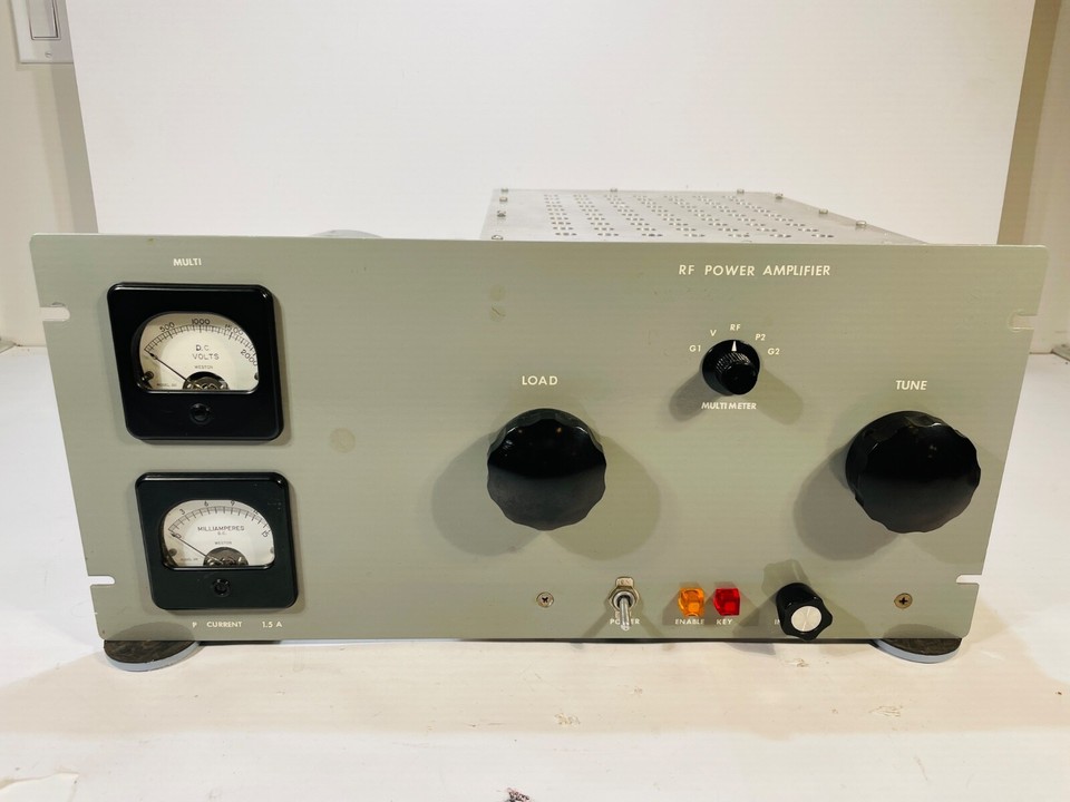 Vintage Scratch-Built Eimac 4CX1000A Tube HAM Radio RF Power Amplifier ...
