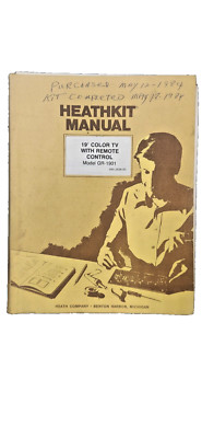 Heathkit - GR-1901 - 19" Color TV with Remote Control Manual | eBay