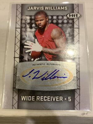 2011 Sage Hit Auto Jarvis Williams #A95 | eBay