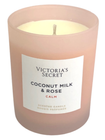 VICTORIAS SECRET COCONUT MILK & ROSE SCENTED SINGLE WICK CANDLE 9 oz ...