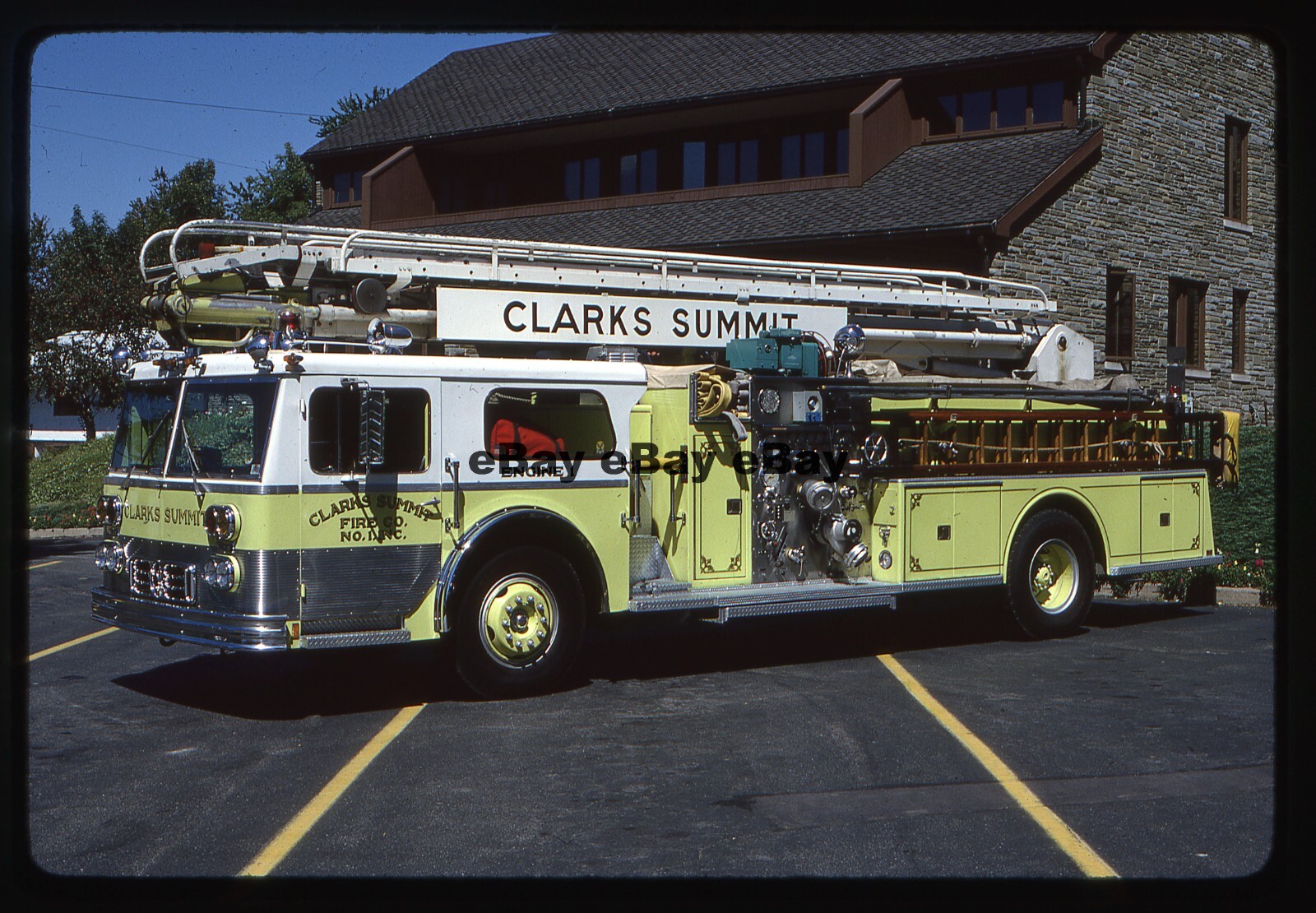 Clarks Summit, PA Engine 1 1974 Ward Lafrance Fire Apparatus Slide | eBay