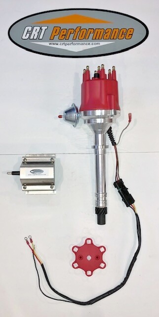 small cap CHEVY 4.3 V6 262 small RED HEI DISTRIBUTOR + 60,000 VOLT HI ...