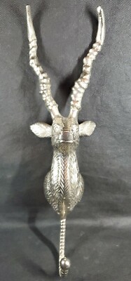 Gazelle Deer Antelope Head 15" Aluminum Metal Wall Mount Hook Detailed ...