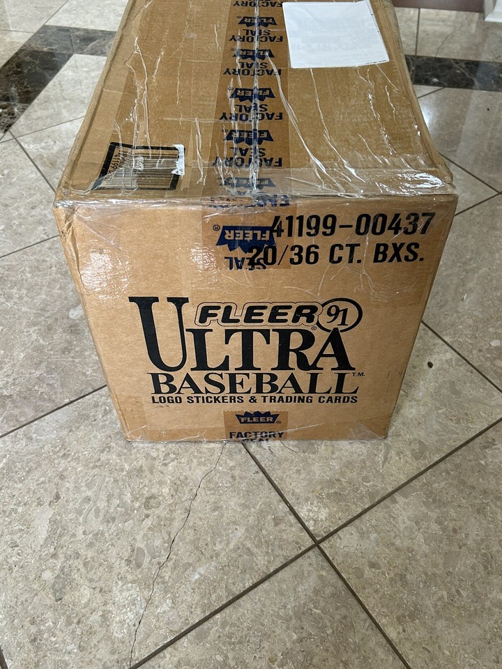 1991 Fleer Ultra Baseball Factory Sealed Case 20 Wax Box 36 Packs | eBay