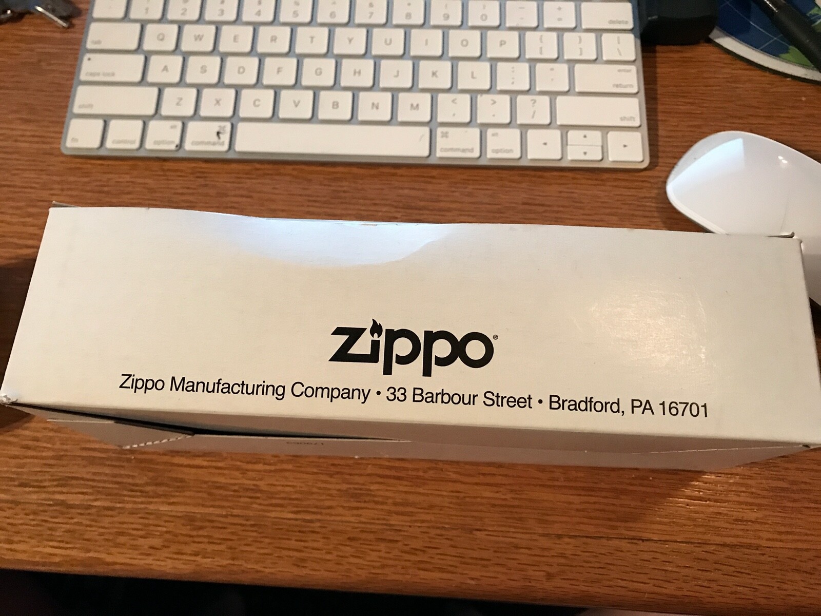 ZIPPO MANUFACTURING COMPANY WHITE EMPTY STORAGE BOX FOR BOXED LIGHTERS ...