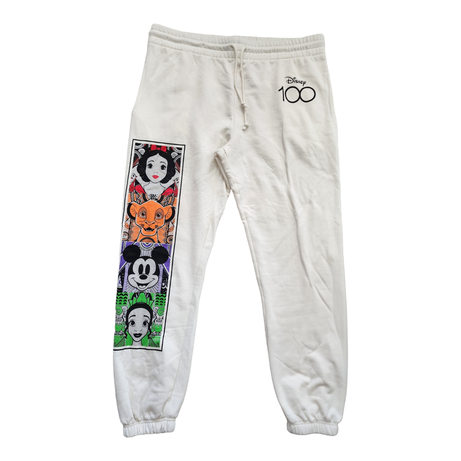 Disney 100 Character Sweatpants Womens 3XL XXXL (21) Ivory Cream Color ...