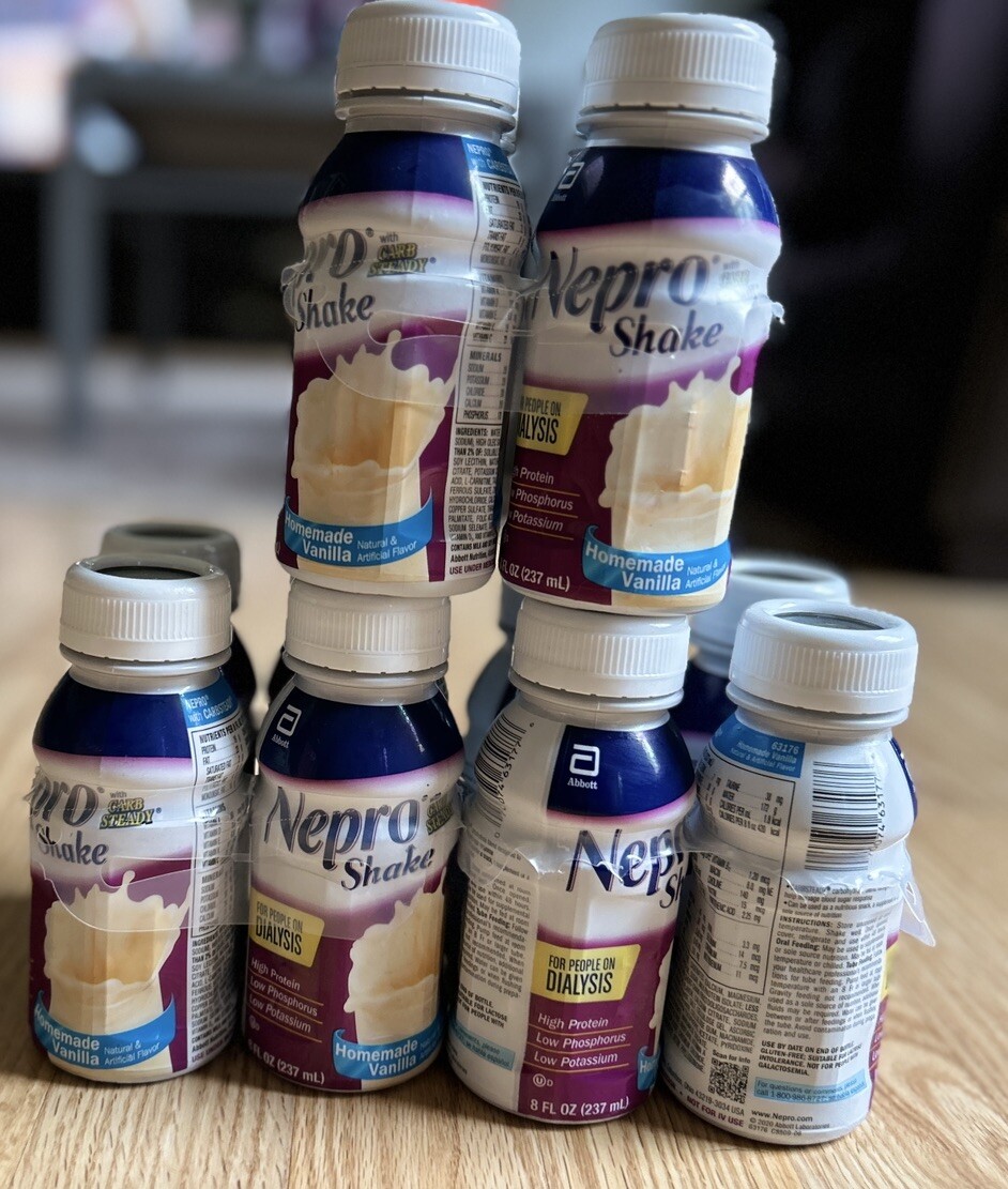 Nepro Nutrition Shake for People on Dialysis - Vanilla, 8oz (Pack of 16 ...