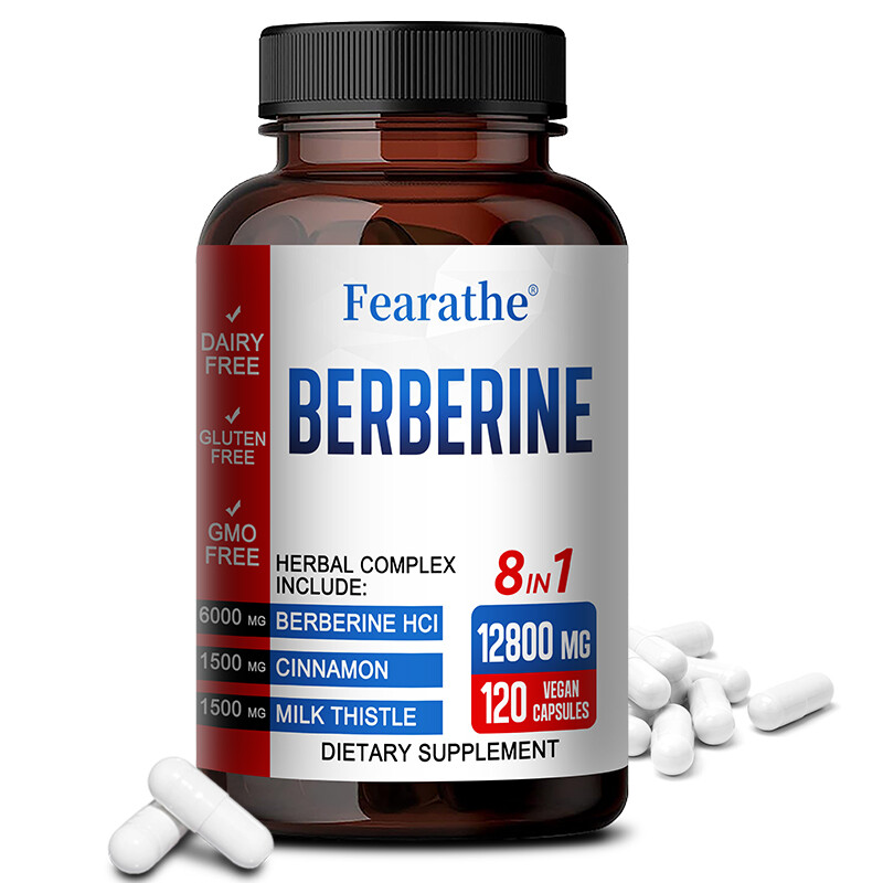 Berberine - 30 to 120 Root Extract Capsules - 12,800mg - Blood Pressure ...