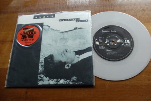 BLACK 1987 SWEETEST SMILE 45 rpm 7" MINT PROMO SINGLE WHITE RECORD ...