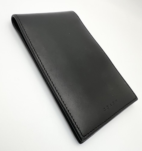 Coach Leather Card Holder + Notepad Cover – Travel Business Organizer ...