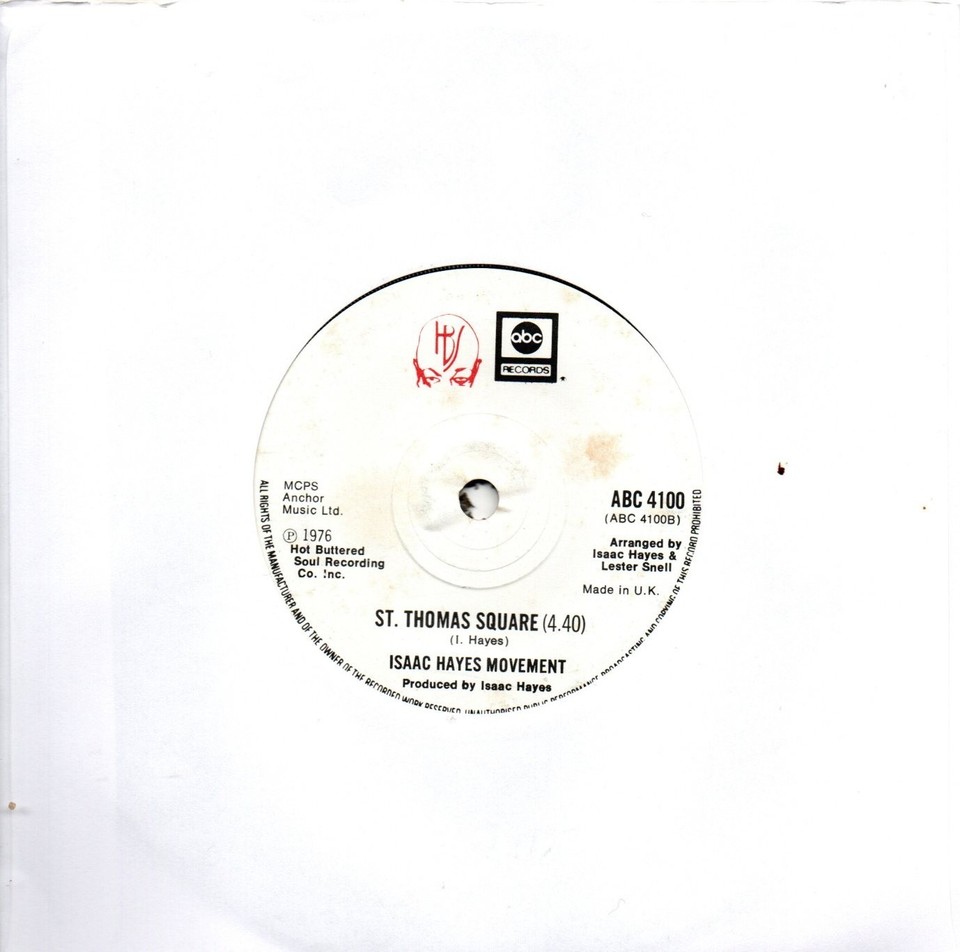 isaac Hayes Movement:Disco Connection/St Thomas Square:UK ABC:1976 ...