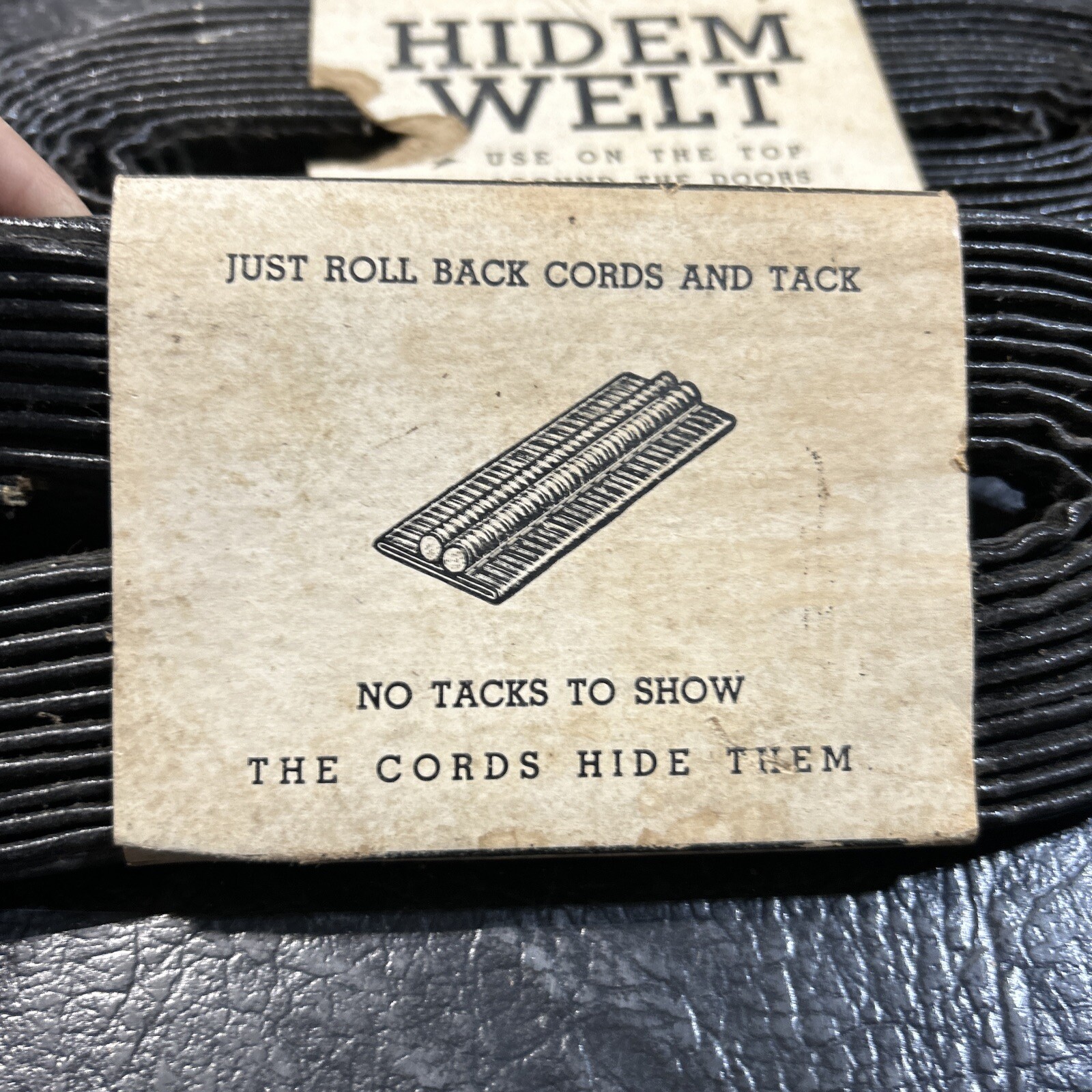 2 Black 15ft Hidem welt trims for boat seats,furniture,auto. | eBay