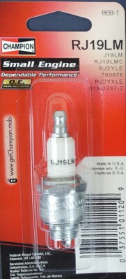 Briggs & Stratton Spark Plug RJ19LM (OEM) *New* | eBay