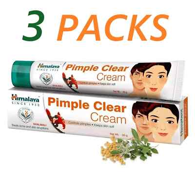 3 x Himalaya Pimple Clear Cream controlla i brufoli e rende la pelle ...