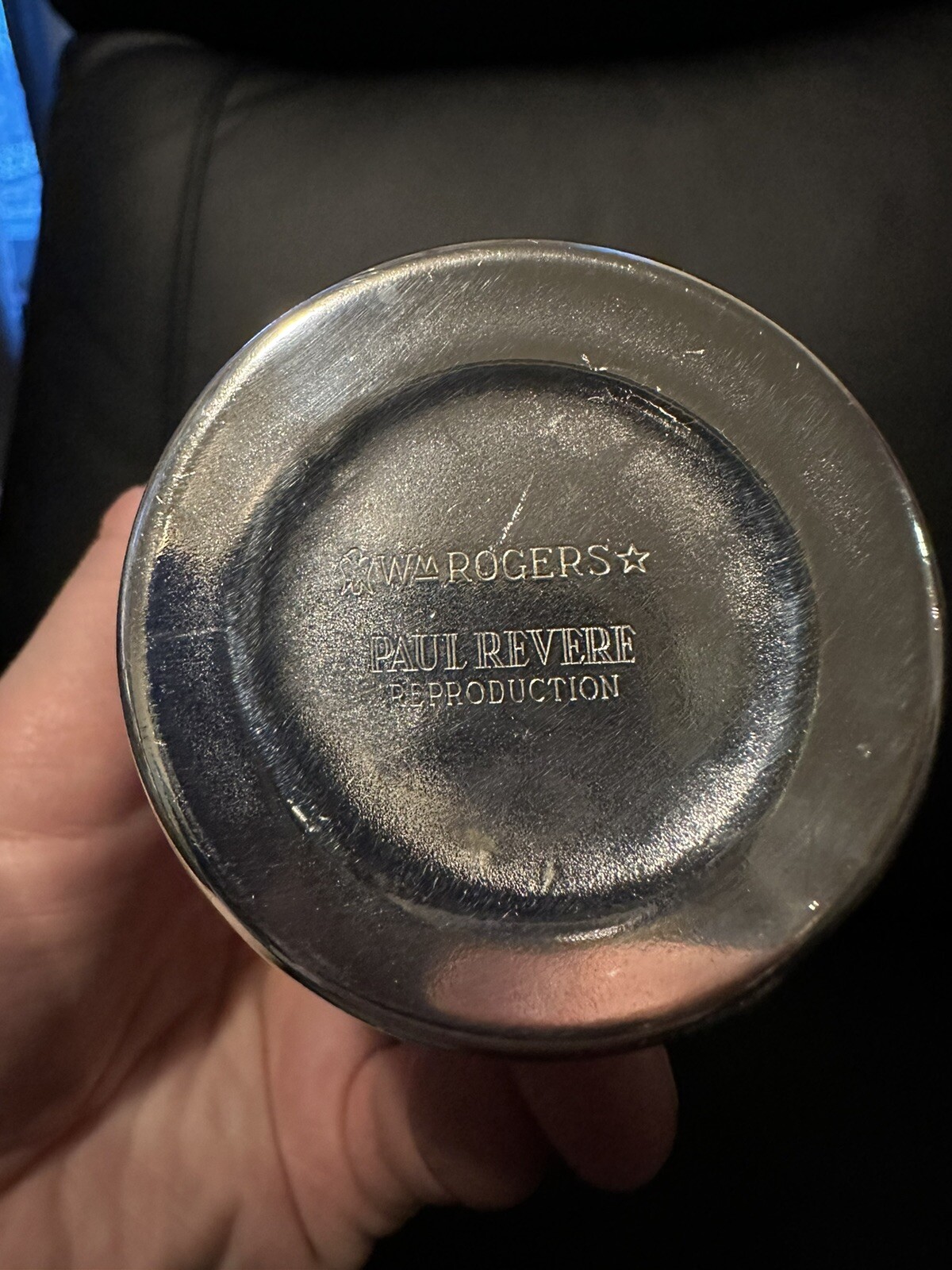 Vtg Wm Rogers Silverplated Paul Revere Reproduction Creamer Cup & Sugar ...