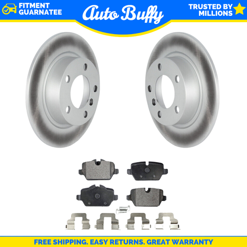 Rear Coated Disc Brake Rotors Ceramic Pad Kit For Mini Cooper ...