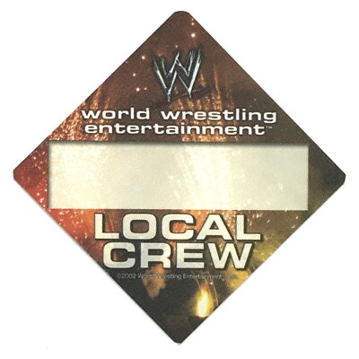 WWE Backstage Pass Local Crew 2002 OTTO New Old Stock | eBay