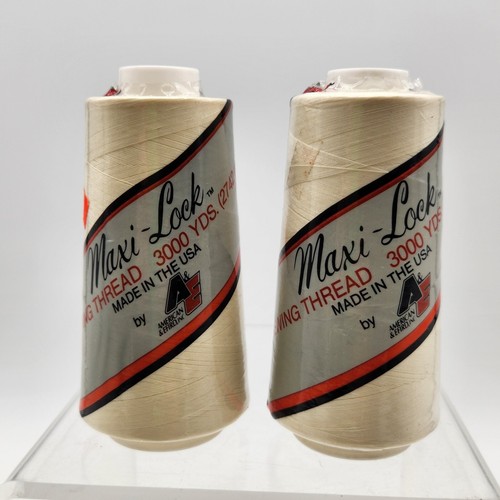 Maxi-Lock Sewing Thread 3,000 yards Eggshell Cream Color 100% Polyester ...