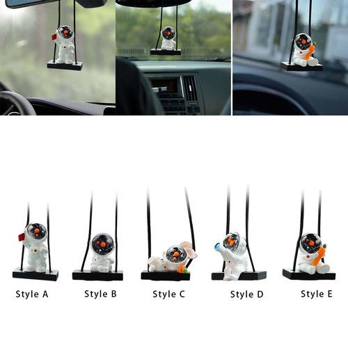 Astronaut Pendant for Car Hanging Ornament Lovely Spaceman Car Rearview ...