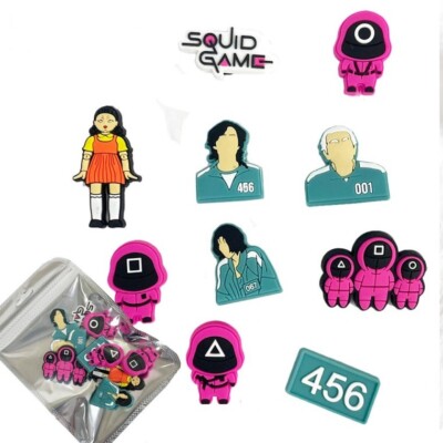 Squid Game Jibbitz Kkanbu 10p Set | eBay