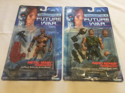 1992 Terminator 2 Future War Action Figures RAPID REPAIR & METAL MASH ...
