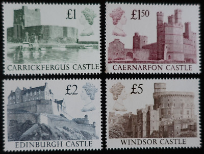 Stamps Of The United Kingdom - British Castles No. 1340/1343 Mint ...