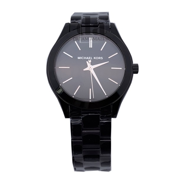 Michael Kors Slim Runway Women's Black Watch - MK3587 for sale online ...