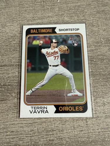 2023 Topps Heritage Terrin Vavra RC #148 Baltimore Orioles | eBay