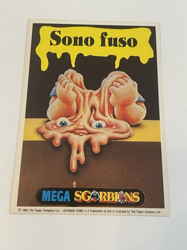 1990 Mega Sgorbions Meltin’ Milton / Lazy Louie Permit GPK Garbage Pail ...