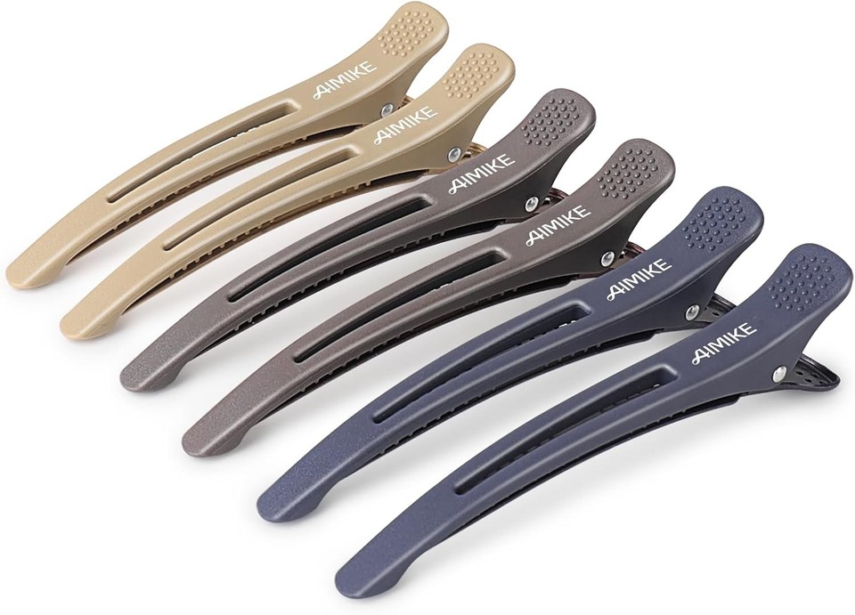 6pcs Hair Styling Clips - Salon Sectioning & Cutting Clips with ...