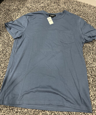 EXPRESS Men’s Crew Neck Short Sleeve T-Shirt Blue size Medium. Brand ...